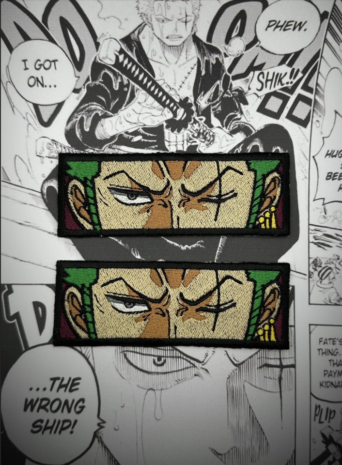 Roronoa Zoro, One Piece Iron-On Embroidered Patch | eBay UK