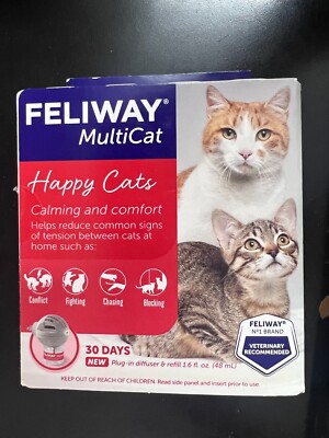 Feliway D89410M 30 Day Multicat Diffuser Kit 48ml HAPPY CATS 1319 | eBay