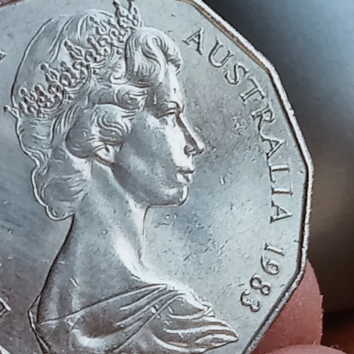 RARE AUSTRALIA 1983 50 CENTS COIN ,QUEEN ELIZABETH II | eBay