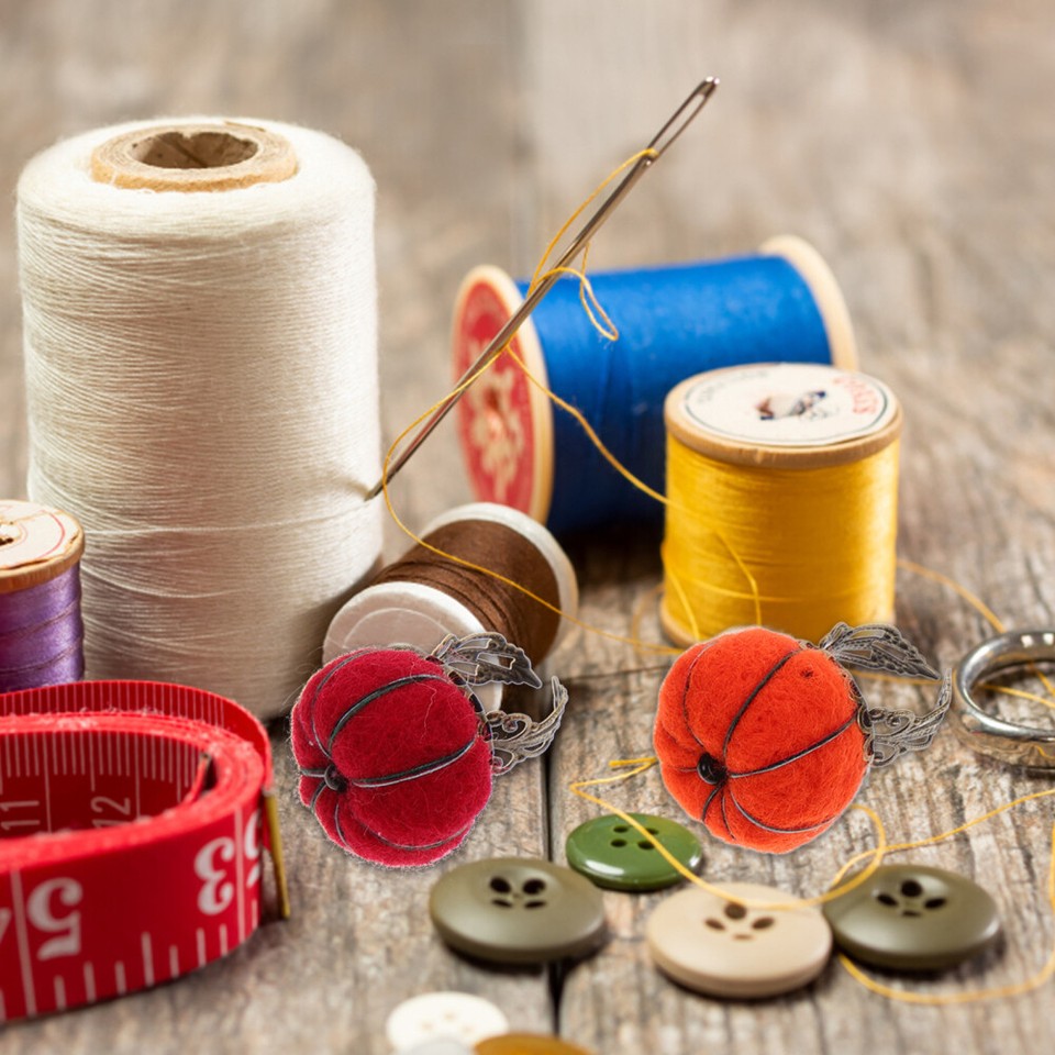 4 Sets Hand Sewing Tools Fabric Iron Finger Pin Cushions Quilting ...