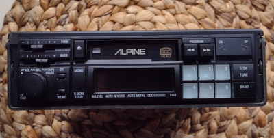 Alpine 7180 Car Stereo , Cassette Tape Player (Head Unit Only) Ex. Cond ...
