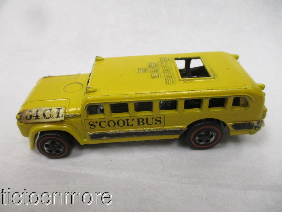 VINTAGE HOTWHEELS REDLINES HEAVYWEIGHTS CAR S'COOL BUS SCHOOLBUS | eBay