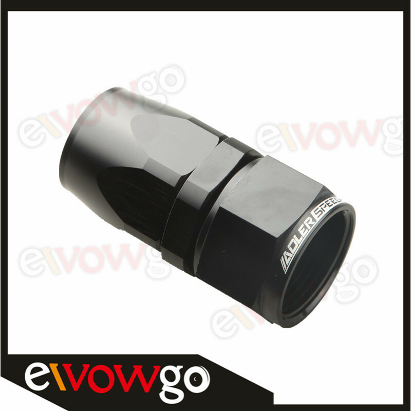 16AN AN16 AN-16 Straight Swivel Hose End Fitting Adaptor Aluminum Black ...