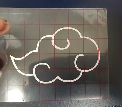 Akatsuki Symbol Outline Naruto Sticker Vinyl Decal Windows/Laptop ...