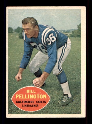 1960 Topps #8 Bill Pellington - Crease Free | eBay