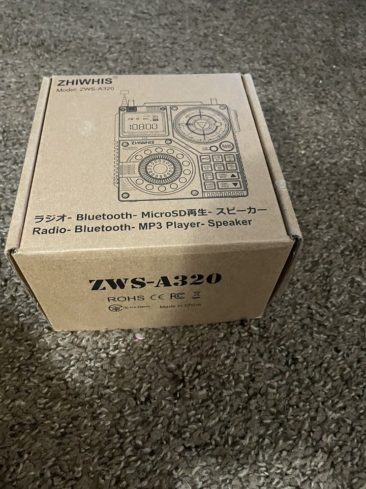 ZWS-A320 Radio With App Control, AirAM/FM/VHF/ShorWave/WB/Rechargeabl ...