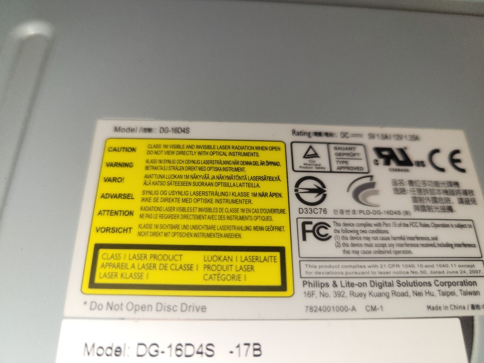 Xbox 360 Slim S Philips Liteon DG-16D4S DVD disc drive replacement NO ...