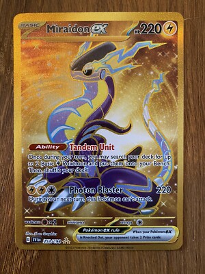 Miraidon ex Gold SR Pokemon Scarlet/Violet 253/198 ENGLISH NM/Mint | eBay