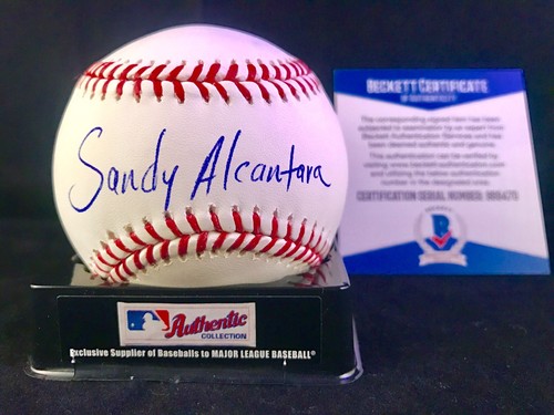 SANDY ALCANTARA SIGNED FULL NAME OML BASEBALL ST LOUIS CARDINALS ...