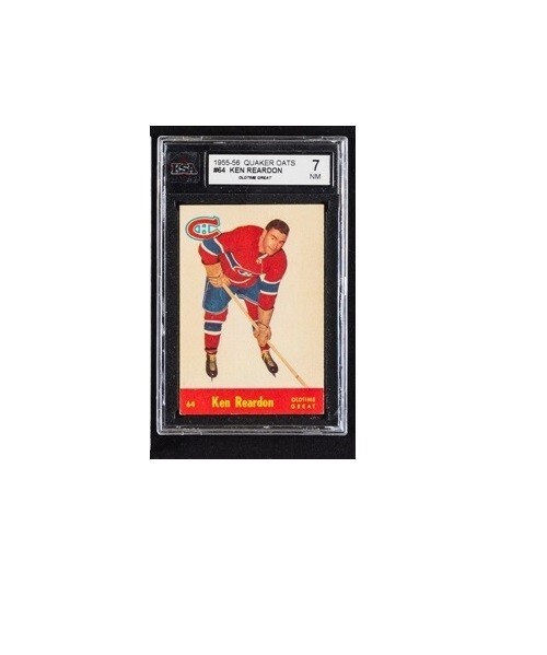 1955-56 Parkhurst Quaker Oats #64 Ken Reardon KSA 7 | eBay