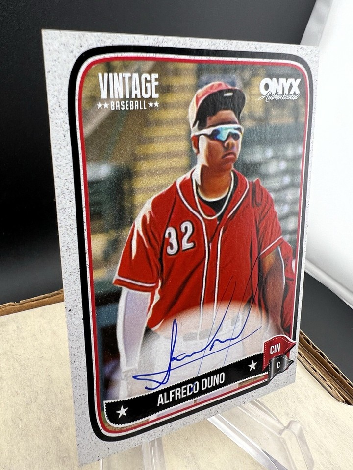 Alfredo Duno 2024 Onyx Vintage Baseball Auto RC Reds | eBay