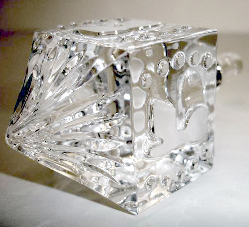 Waterford Crystal Hanukkah Dreidel Etched Accents #141902 New | eBay