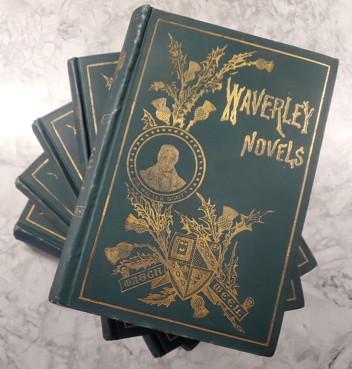 Waverly Novels, Scott, 5 Volumes (II, IV, V, VI, VIII) (2, 4, 5, 6, 8 ...