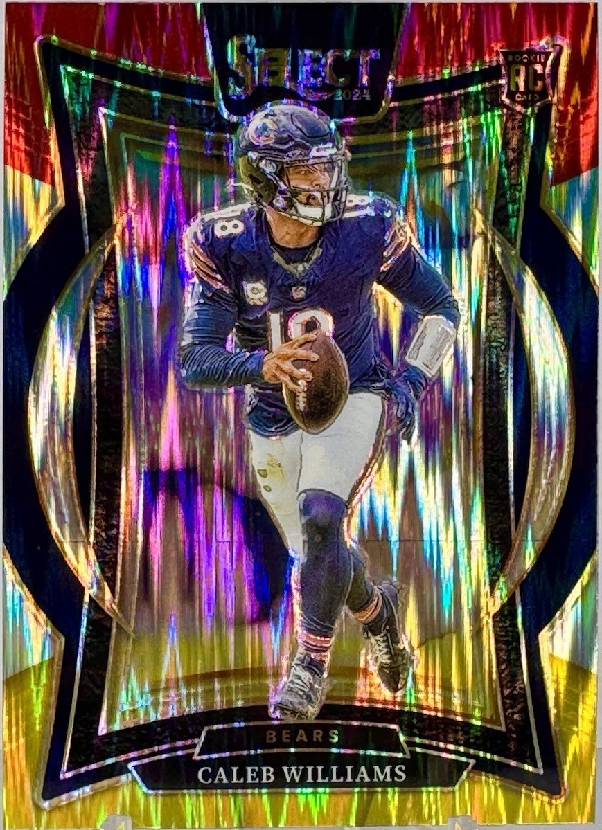 2024 Panini Select - Concourse Caleb Williams #25 Red & Yellow Shock ...