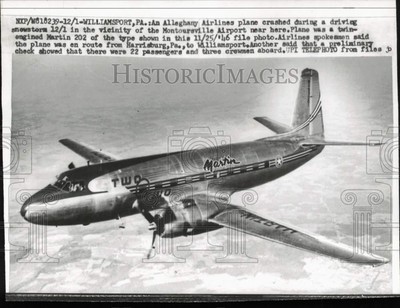 1946 Press Photo Martin 202 plane of this type crashed near ...
