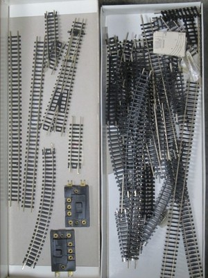 LOT OF 45 PIECE Atlas N Scale Track Section all different sizes | eBay