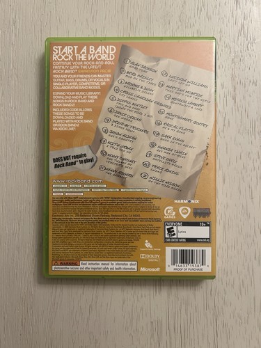 ROCK BAND: COUNTRY TRACK PACK (XBOX 360, 2009) CIB COMPLETE W/ MANUAL ...