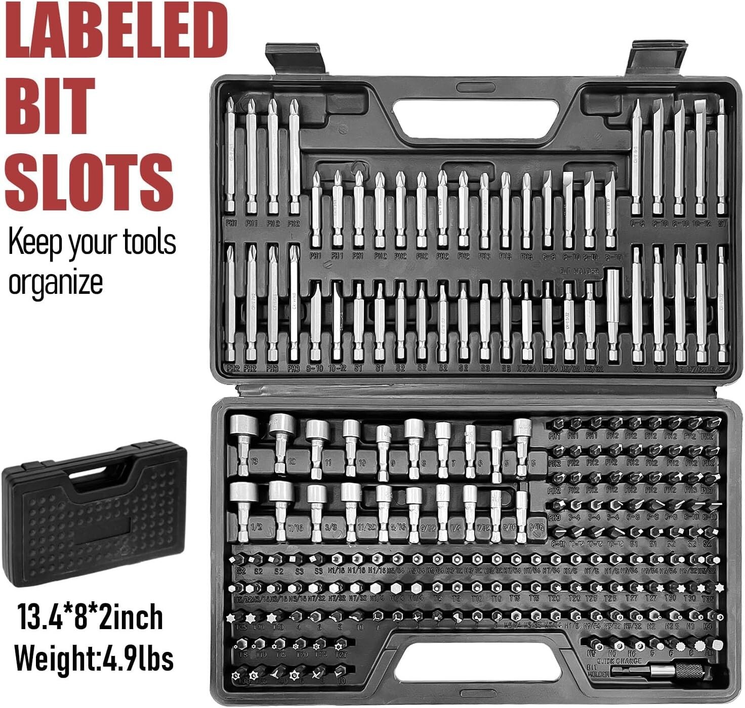 Gunsmith Screwdriver Set Gunsmithing Firearm Tools Kit 208 Bits Pro ...