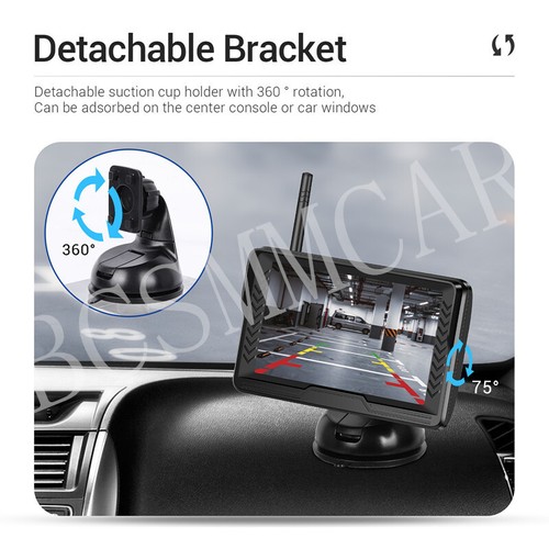 5in Monitor SUV Car Backup Camera Rear View Night Vision Front ...