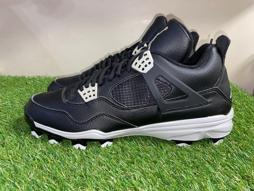 Air Jordan Retro MCS Cleats Oreo IV 4 Baseball Football Men Size 12 ...