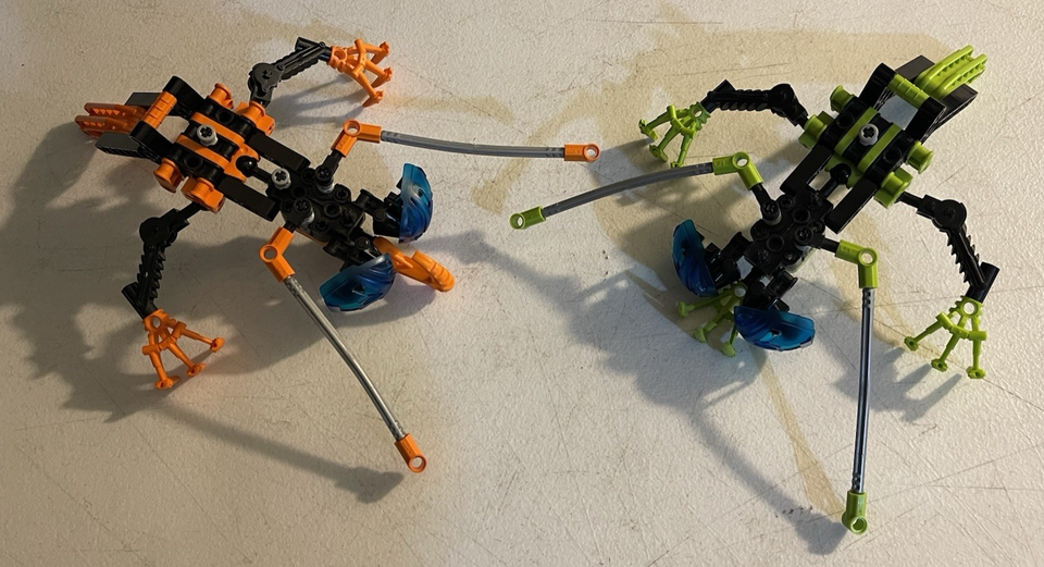 Vintage 2001 Lego Technic ~ Bionicle 8537 Nui-Rama Set (no rubberbands ...