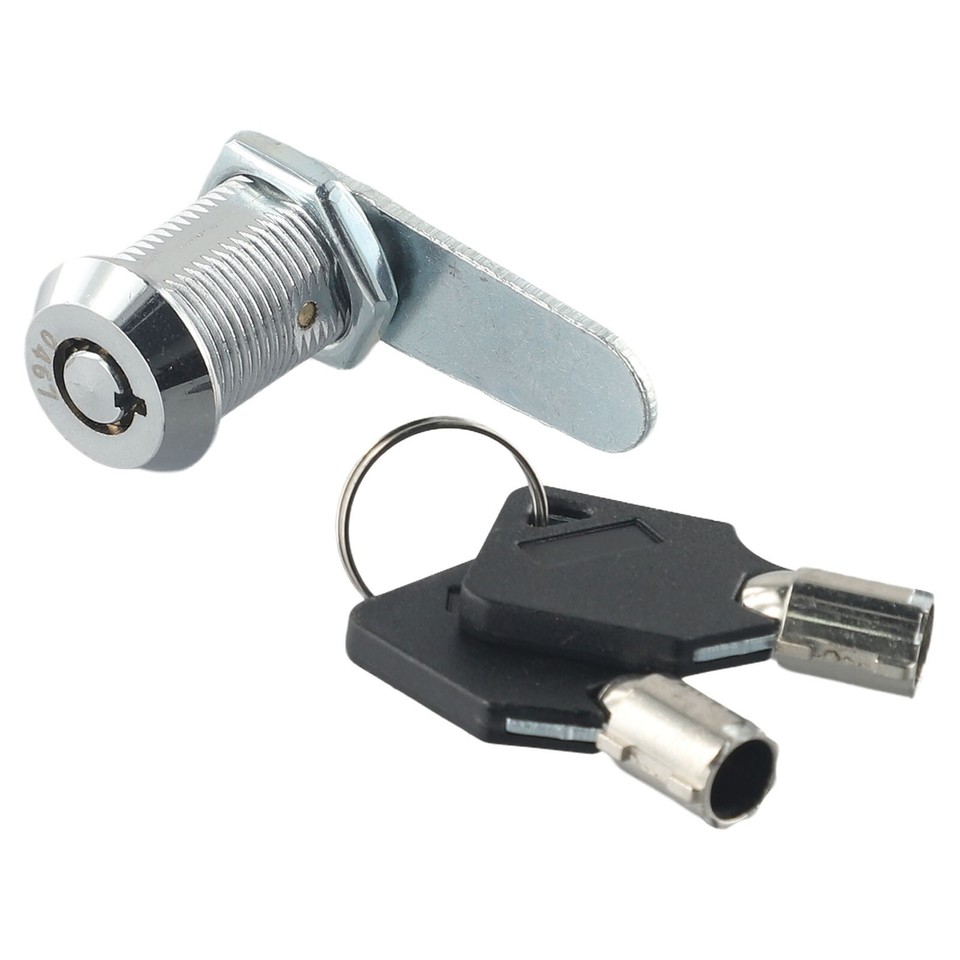 Mailbox Lock Cam Lock Cylinder Cabinet Locker Bright Chrome Single ...