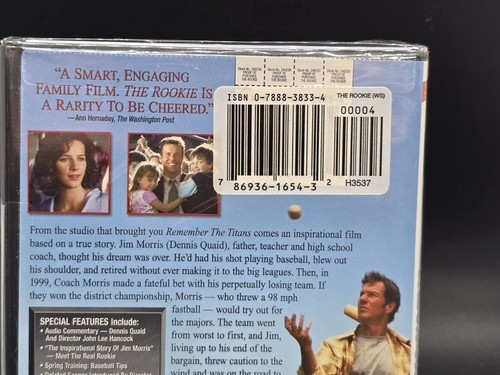 The Rookie (DVD, 2002, Widescreen) for sale online | eBay