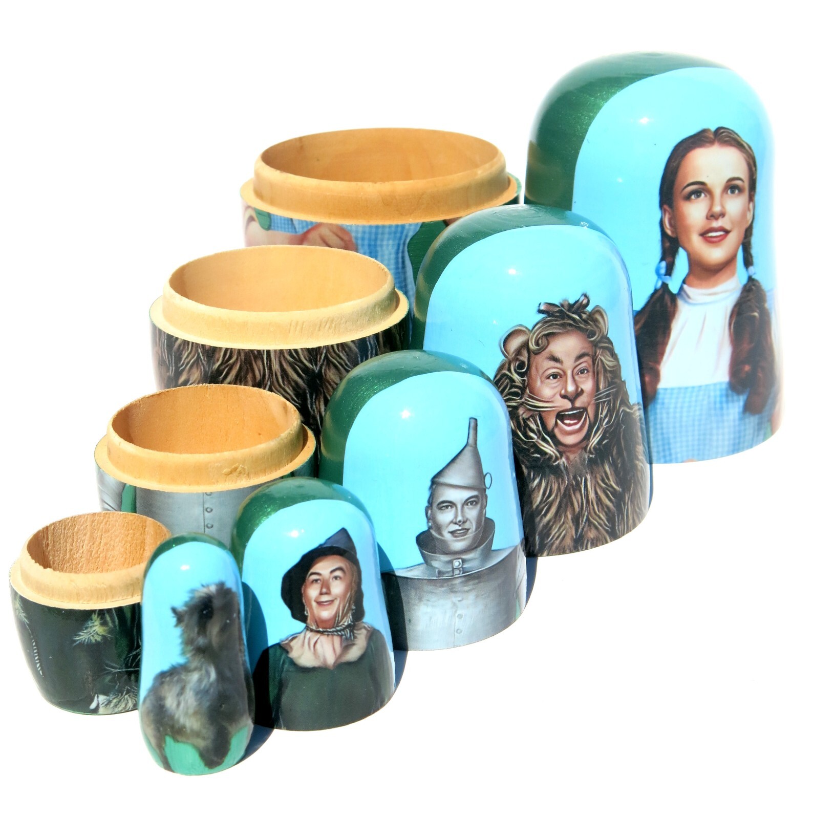Wizard of Oz Nesting Doll Russian Stacking Doll 5 PC Nested Eggs ...