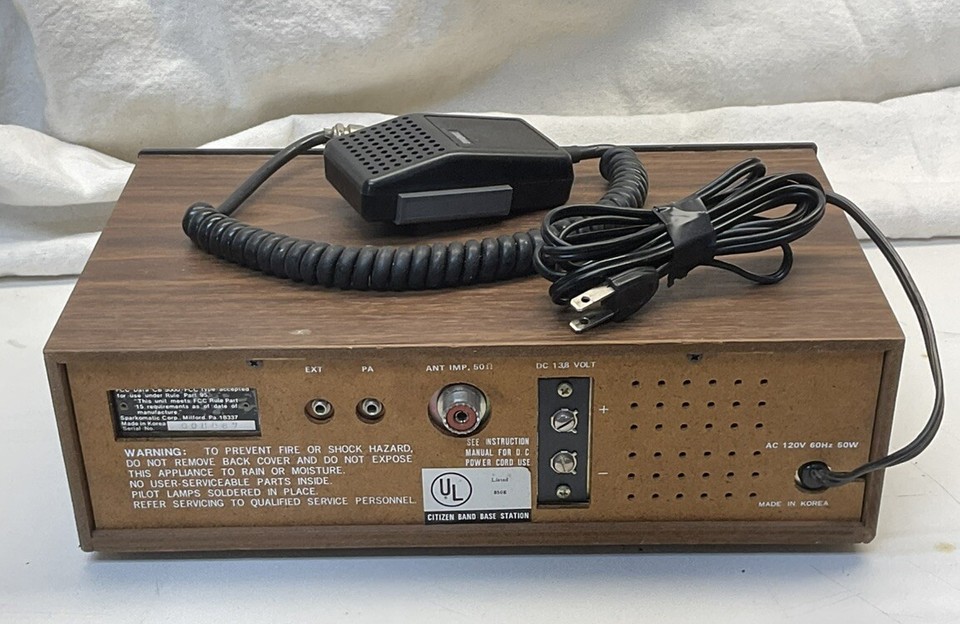 RARE VINTAGE SPARKOMATIC CB5000 40 Ch, Cb Radio Transmitter Reciever ...
