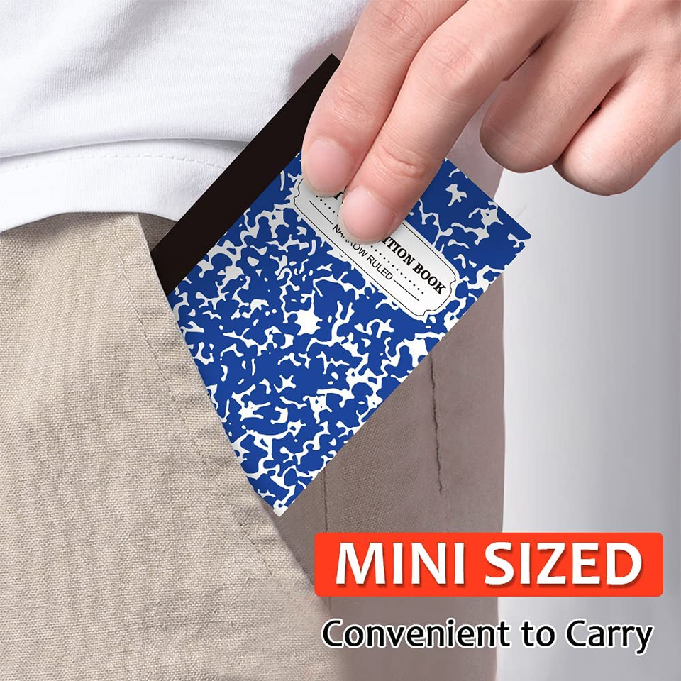 Composition Notebook, Mini Sized 30 Pack 5 Colors Narrow Ruled Mini ...