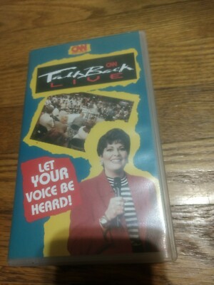 CNN TalkBack Live VHS Tape July 3 1995 autographed by Susan Rook signed ...