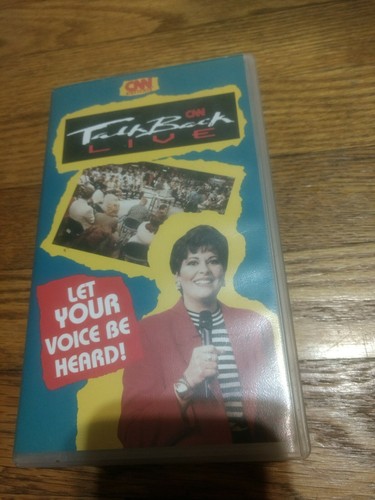 CNN TalkBack Live VHS Tape July 3 1995 autographed by Susan Rook signed ...
