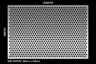 R5 T8 - Custom Size 5mm diameter Perforated Sheet - 3mm thick - No ...