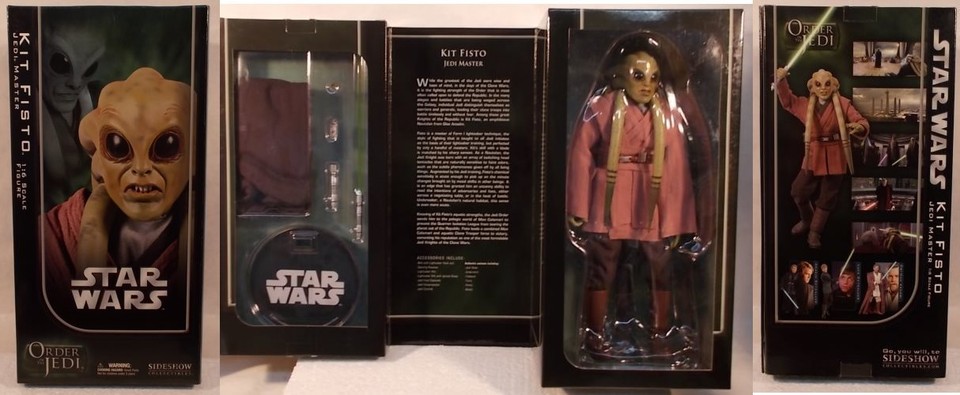 SIDESHOW STAR WARS KIT FISTO 1/6 SCALE 12" IN ACTION FIGURE 2106 NEW U ...