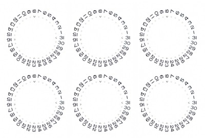6 DATE DISC FOR 36MM ROLEX DATEJUST PRESIDENT 18238 MOVEMENT # 3135/ ...