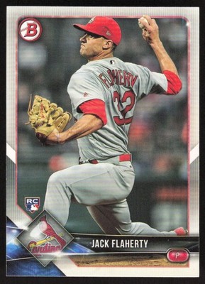 2018 Bowman Baseball Card Jack Flaherty RC #78 St. Louis Cardinals | eBay