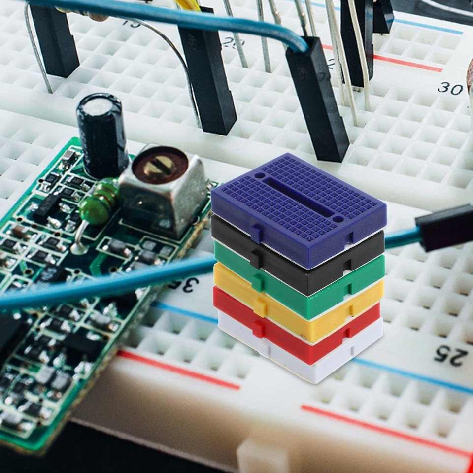 6 Pcs Solderless Breadboards for Science Experiments Electronic ...