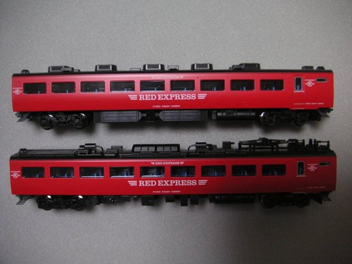 Tomix 485 Series Hg Red Express Moha 484 Trailer Car Total 2 Cars | eBay