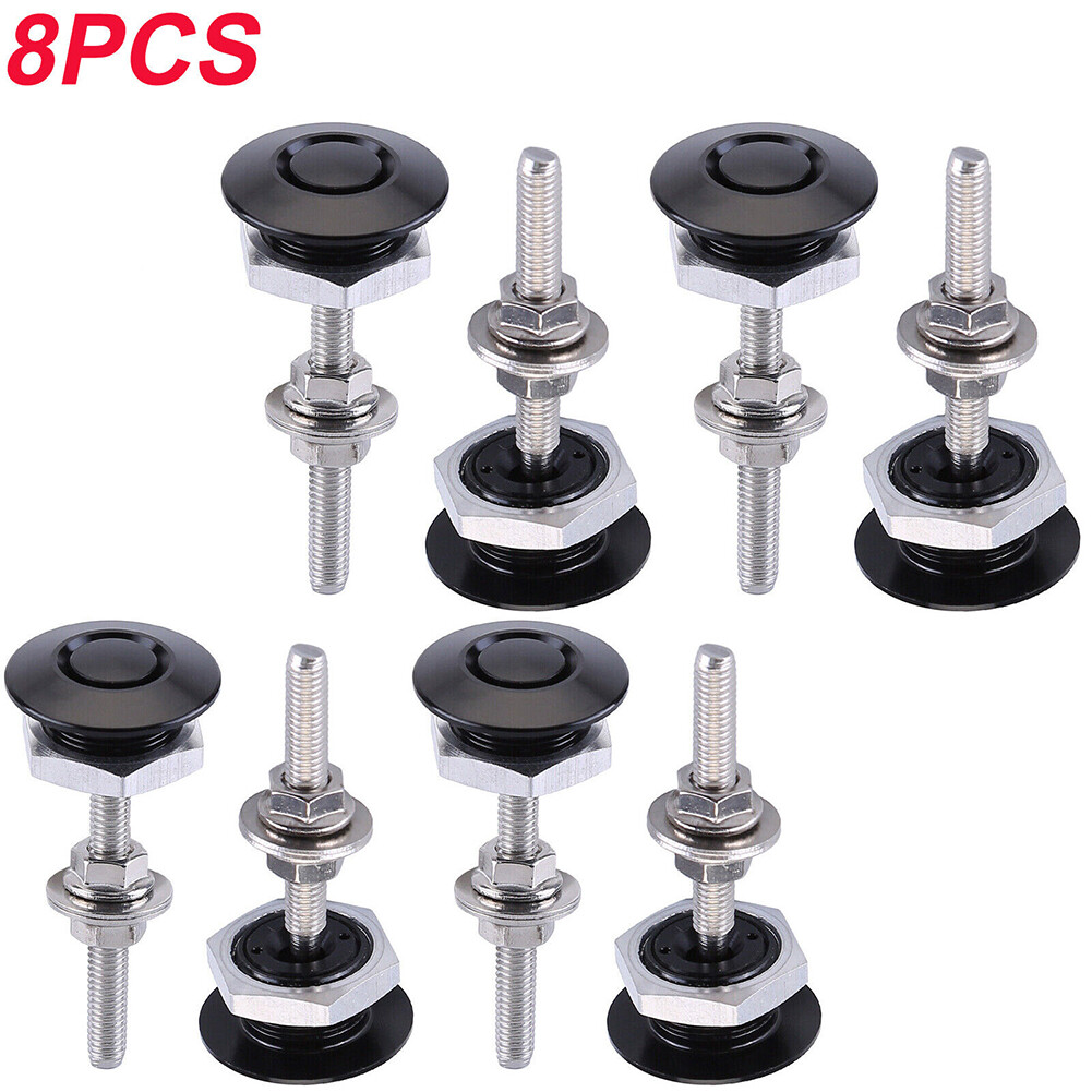 8PCS Car Bumper Hood Push Button Quick Release Pins Bonnet Cover Latch ...
