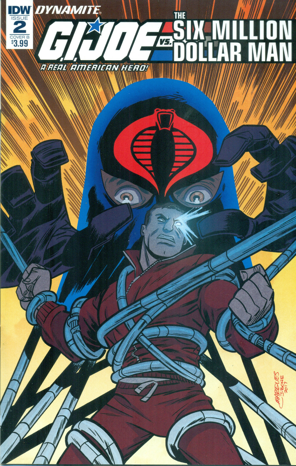 GI Joe Real American Hero Six Million Dollar Man #2 Variant B Dynamite ...