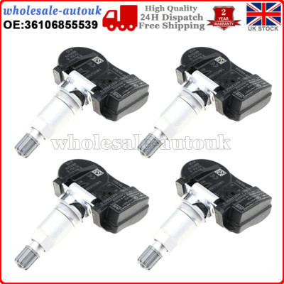 4PC FOR BMW TPMS Tyre Pressure sensor 1 2 3 4 Series F20 F21 F30 F31 ...