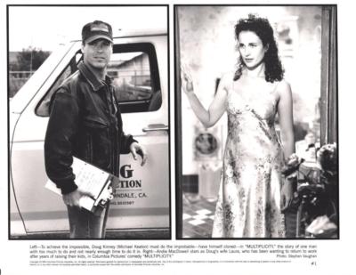 Michael Keaton, Andie MacDowell - "Multiplicity" 1996 Vintage Movie ...