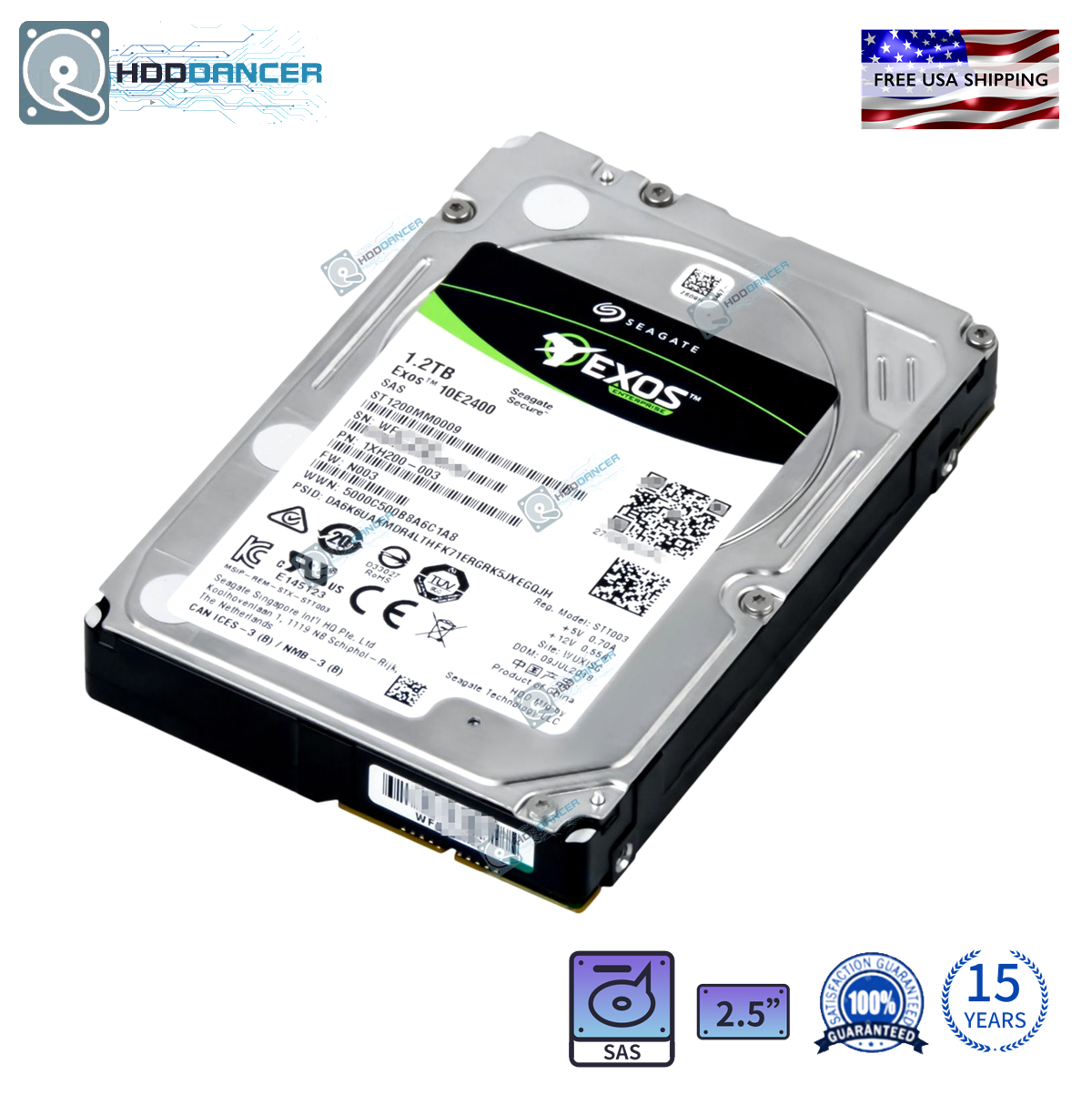 Seagate Exos 10E2400 1.2TB 10K RPM 12Gb/s SAS 2.5'' Internal HDD ...