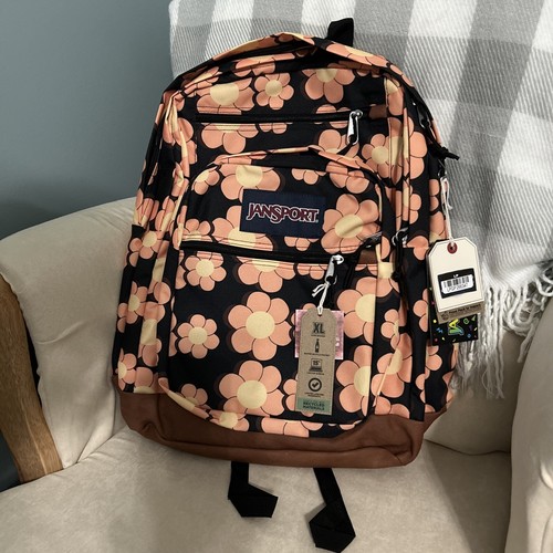 JanSport Cool Student 17" Flower Frenzy Backpack | NWT | eBay