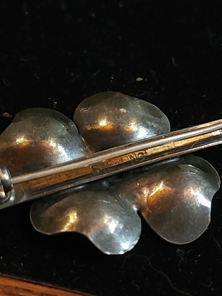 Vtg Stuart NYE Dogwood Flower Brooch 925 Sterling Silver Signed Pin ...