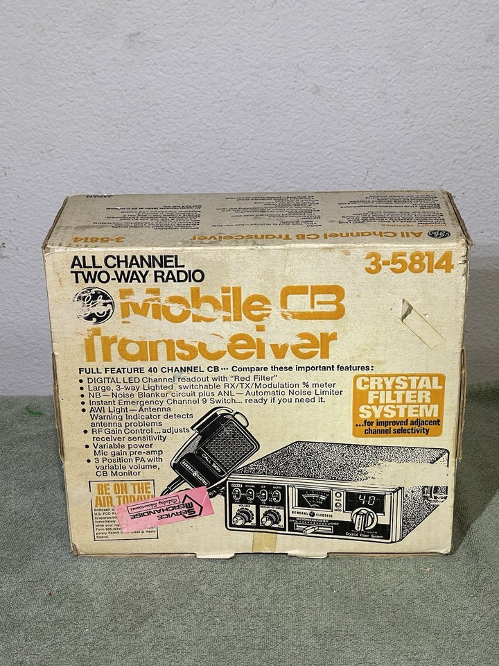 General Electric GE 3-5814 40 Channel CB radio w/box | eBay