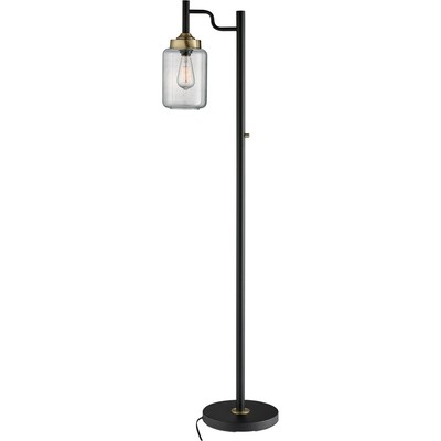 Lite Source LS-83114 Luken 61 inch 60.00 watt Black Floor Lamp Portable ...