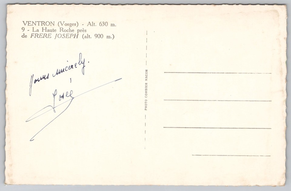 La Haute Roche pres de Frere Joseph Carte Postale Postcard | eBay