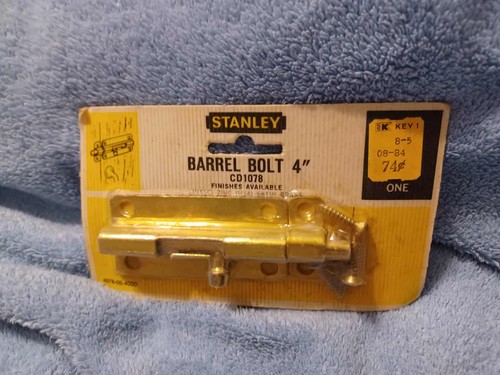 Stanley Hardware 4" Heavy Barrel Bolt with Screws | eBay