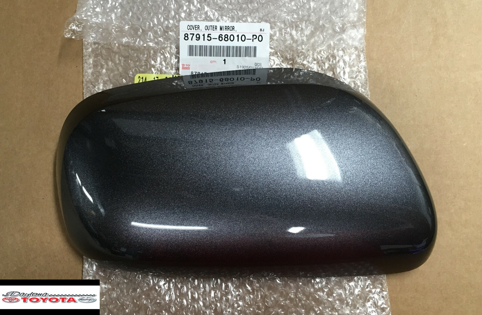 TOYOTA PRIUS OUTER PASS MIRROR COVER MAGNETIC GRAY 87915-68010-P0 FITS ...